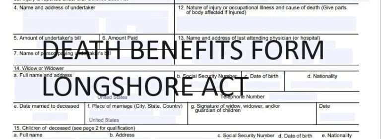 Maritime Claim for Death Benefits Under the Longshore Act - Lavis Law ...